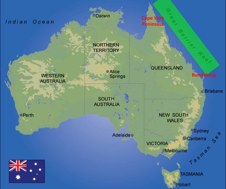 Great Barrier Reef Maps (from Ocean and Space) - Ocean Info